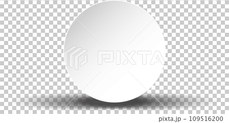 White paper round shadowのイラスト素材 [109516200] - PIXTA