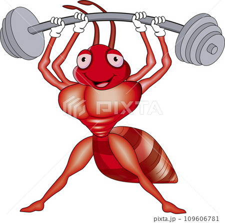 Powerful ant with great strength holding some...のイラスト素材 [109606781] - PIXTA