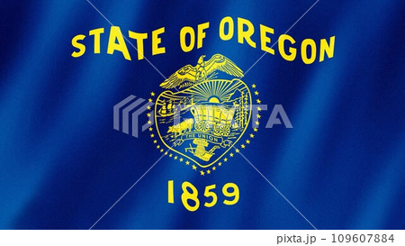 Oregon Flag. Flag of Oregon imagesのイラスト素材 [109607884] - PIXTA