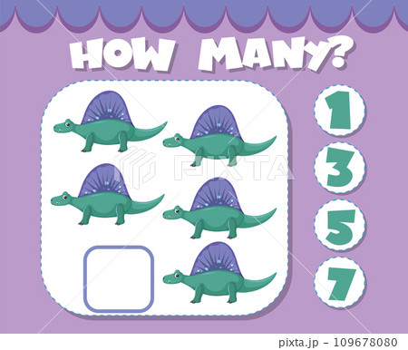 Counting Game for Kindergarten Kidsのイラスト素材 [109678080] - PIXTA