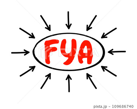 FYA For Your Action - indicates to the...のイラスト素材 [109686740] - PIXTA