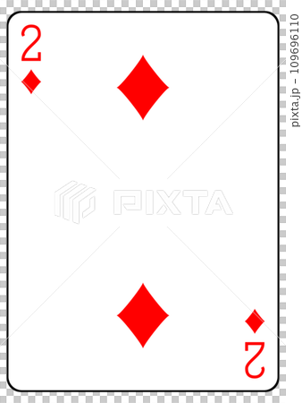 Playing card 2 of diamonds - Stock Illustration [109696110] - PIXTA