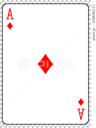 Playing card Ace of diamonds - Stock Illustration [109696111] - PIXTA