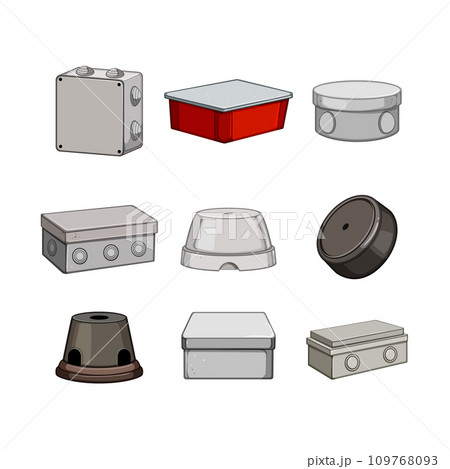 junction box set cartoon vector illustrationのイラスト素材 [109768093] - PIXTA
