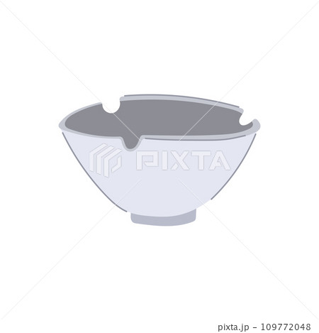 smoking ashtray cartoon vector illustrationのイラスト素材 [109772048] - PIXTA