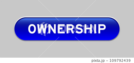 Blue color capsule shape button with word...のイラスト素材 [109792439] - PIXTA