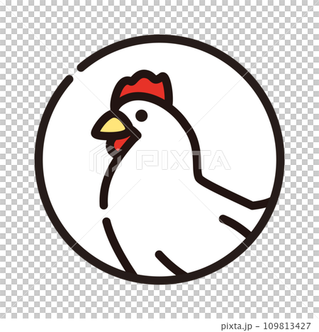 ニワトリ 鶏 鶏肉 イラストのイラスト素材 [109813427] - PIXTA