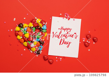 Candy sweets and greeting card for your greetings | materials ...