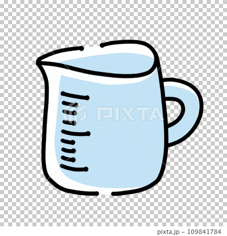Loose simple measuring cup, single item, solid... - Stock Illustration ...