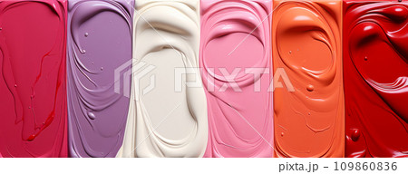 Stripes of paint proofing, background from...のイラスト素材 [109860836] - PIXTA