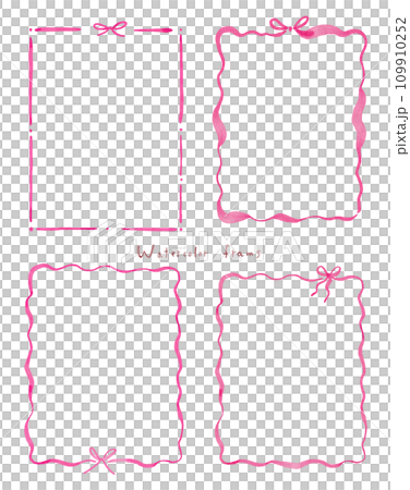 A set of cute and simple decorative frames for... - Stock Illustration ...