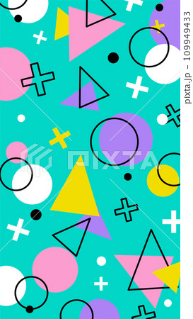 abstract geometric background postのイラスト素材 [109949433] - PIXTA