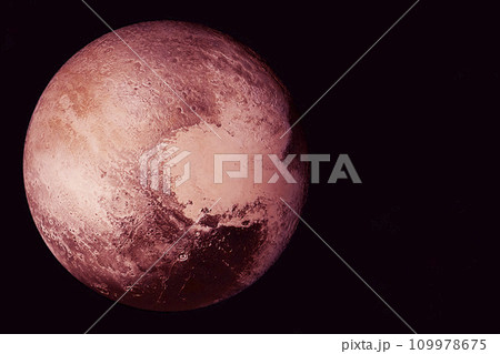 Planet Pluto. Elements of this image furnished...のイラスト素材 [109978675 ...