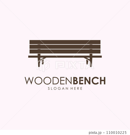 Vector Wooden Bench Logo Templateのイラスト素材 [110010225] - PIXTA