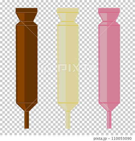 three color chocolate pen - Stock Illustration [110053090] - PIXTA