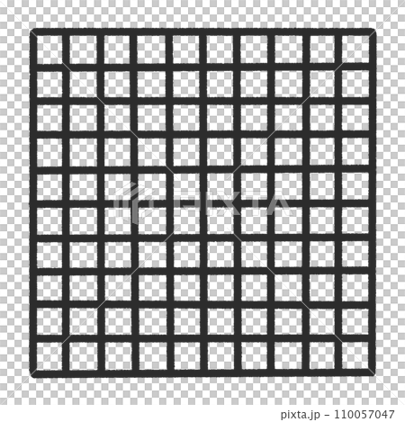 Handwritten 10x10 cute graph paper - 100 grid... - Stock Illustration ...