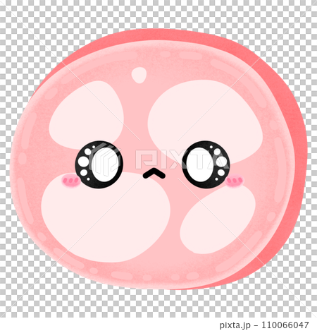 Cute Bologna Ham Mascot Character Kawaii...-插圖素材 [110066047] - PIXTA圖庫