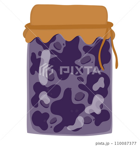 Blueberry jam drawingのイラスト素材 [110087377] - PIXTA