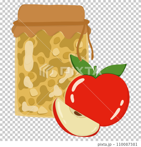 Apple jam drawingのイラスト素材 [110087381] - PIXTA
