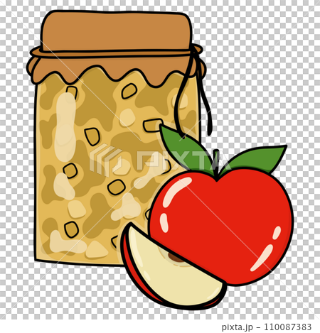 Apple jam drawingのイラスト素材 [110087383] - PIXTA