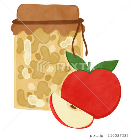 Apple jam drawingのイラスト素材 [110087385] - PIXTA