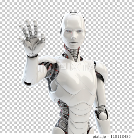 AI-generated content. friendly artificial... - Stock Illustration ...