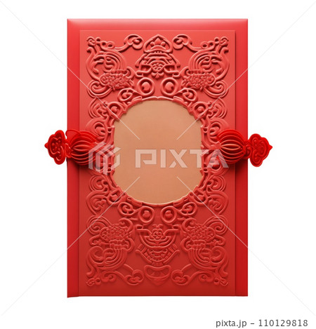 AI-generated content. Red Hong Bao cut out on a...のイラスト素材 [110129818 ...