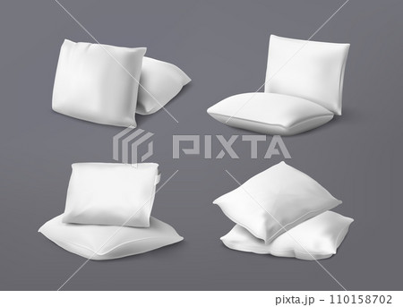 3D pillows. Sleeping accessories heap....のイラスト素材 [110158702] - PIXTA