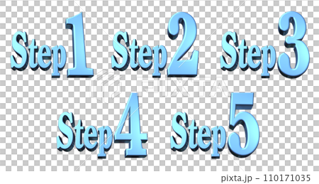 3DCG characters [Step1/Step2/Step3/Step4/Step5]... - Stock Illustration ...