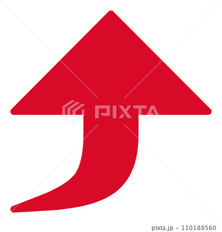 Red Arrow Pointing Up A Simple Arrow Icon That Is Red And Stands