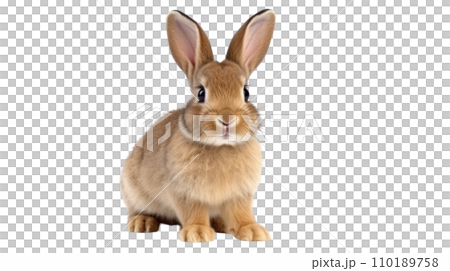 A rabbit on the transparent backgroundのイラスト素材 [110189758] - PIXTA