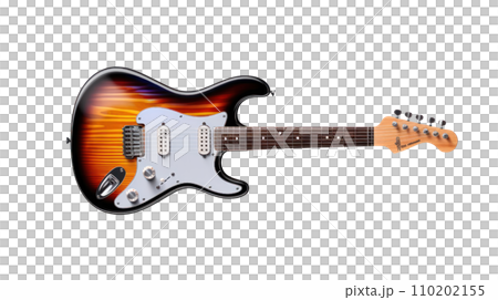 A guitar on the transparent background - Stock Illustration [110202155 ...