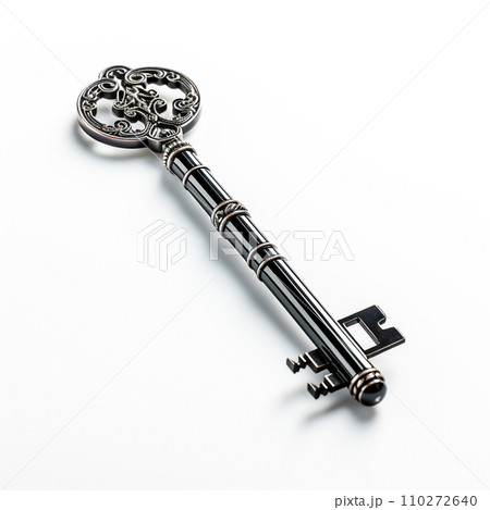 Realistic modern simple key on white background...のイラスト素材 [110272640 ...