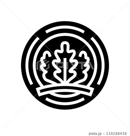 leed certification green building glyph icon...のイラスト素材 [110288438] - PIXTA