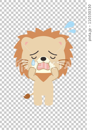 lion crying