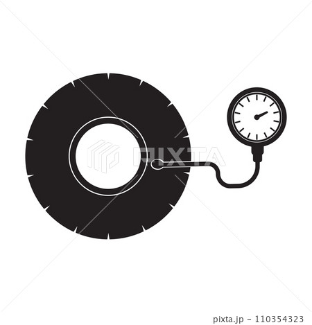 Tire pressure gauge iconのイラスト素材 [110354323] - PIXTA