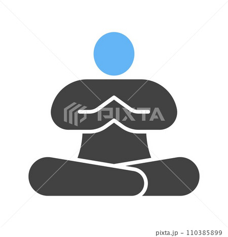 Meditate icon vector image.のイラスト素材 [110385899] - PIXTA