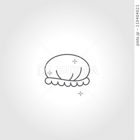 Disposable surgical cap linear icon. Protective...のイラスト素材 [110404021 ...