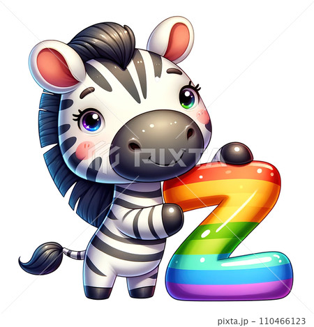 Rainbow Animal Alphabet Letter Z, Letter A-Z...のイラスト素材 [110466123] - PIXTA