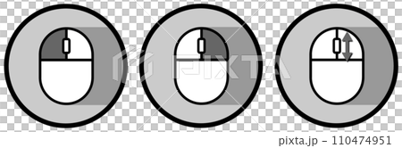 Illustration explaining how to use a mouse to... - Stock Illustration ...