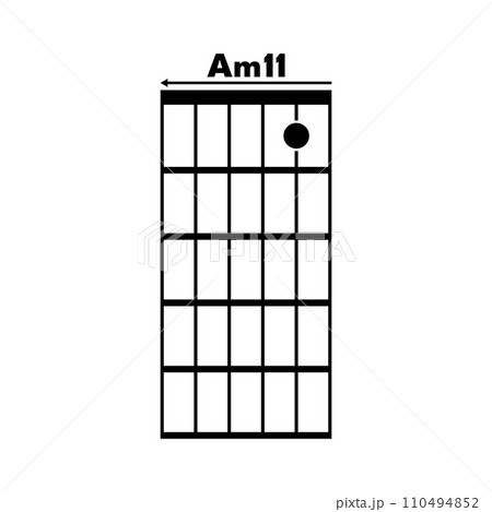 Am11 guitar chord iconのイラスト素材 [110494852] - PIXTA