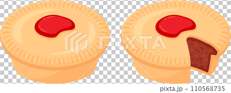Cartoon Australian meat pie drawingのイラスト素材 [110568735] - PIXTA