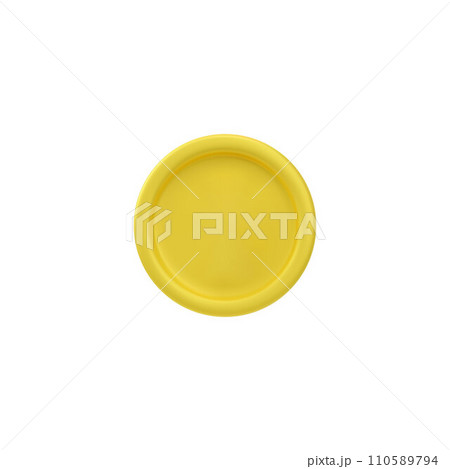 3D coin template.のイラスト素材 [110589794] - PIXTA
