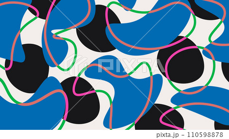 Abstract y2k background with risograph effect....のイラスト素材 [110598878 ...