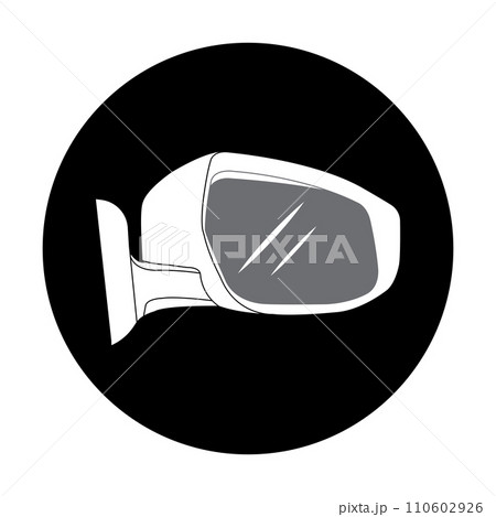 Car mirror iconのイラスト素材 [110602926] - PIXTA