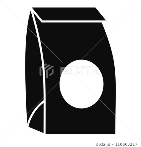 Paper packet icon. Simple illustration of paper...のイラスト素材 [110603217 ...