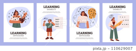 Learning difficulties and learning disability...のイラスト素材 [110629007] - PIXTA