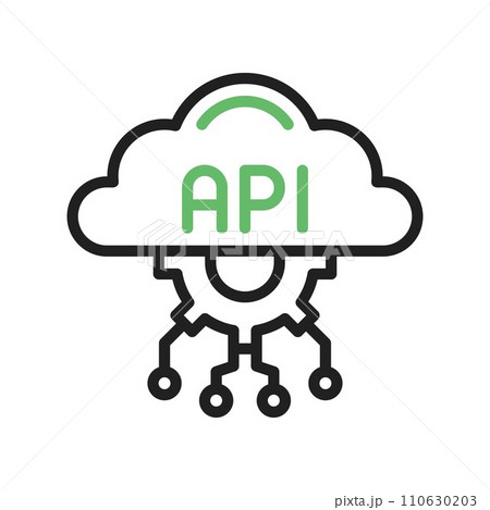 API icon vector image.のイラスト素材 [110630203] - PIXTA