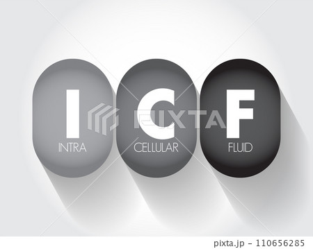 ICF Intracellular fluid is the fluid contained...のイラスト素材 [110656285 ...