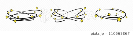 Dizzy person sick element around head vectorのイラスト素材 [110665867] - PIXTA